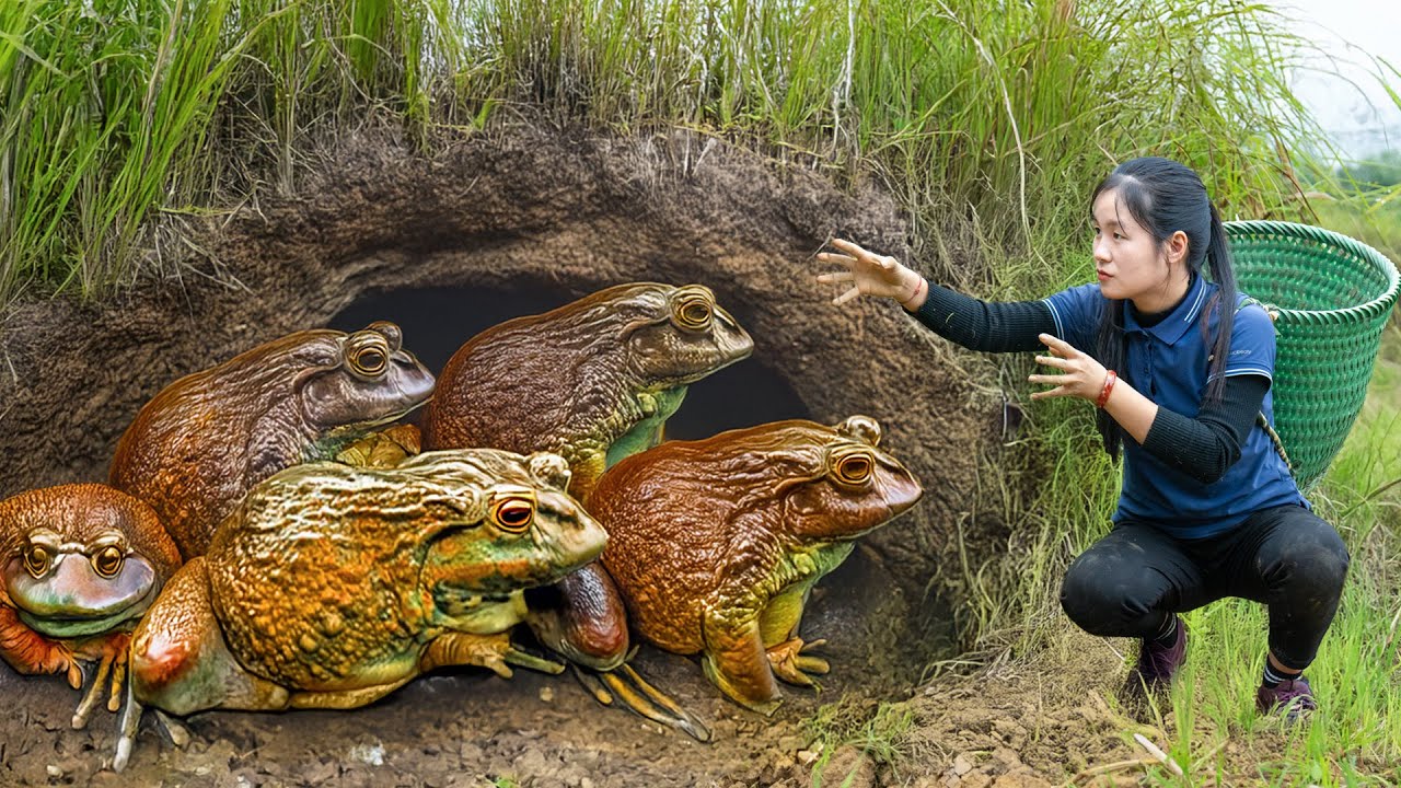 Harvest A Lot Of Frog in the Forest Goes To Market Sell | Susan Daily ...