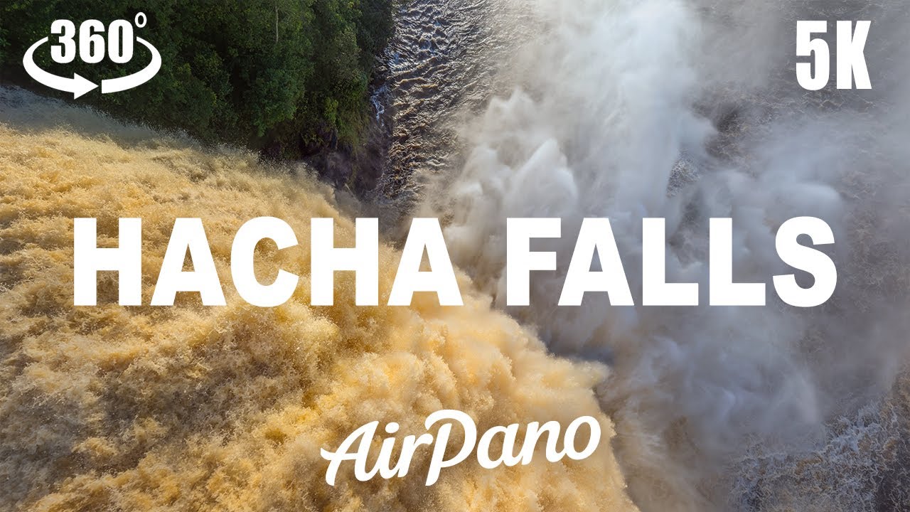 Hacha Falls, Canaima Lagoon, Venezuela. 360 video in 5K. - YouTube