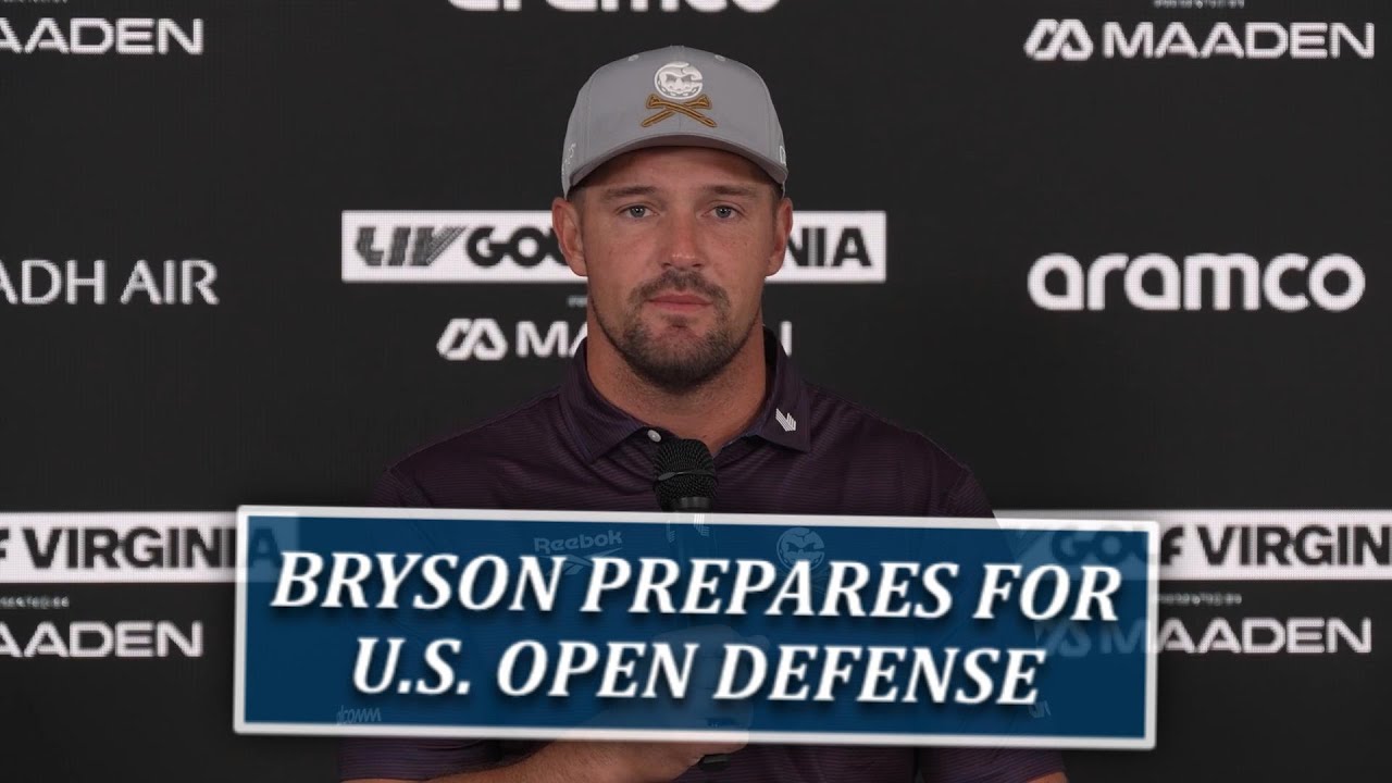 Bryson DeChambeau Talks U.S. Open Defense At LIV Golf Virginia - YouTube