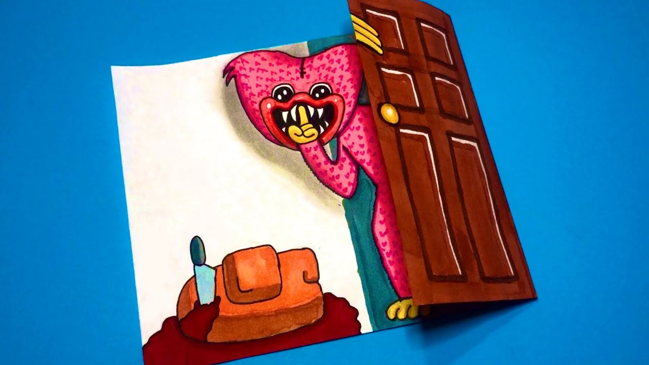 Kissy Missy - 3D Paper Craft To Do At Home For Fans | Origami Huggy ...