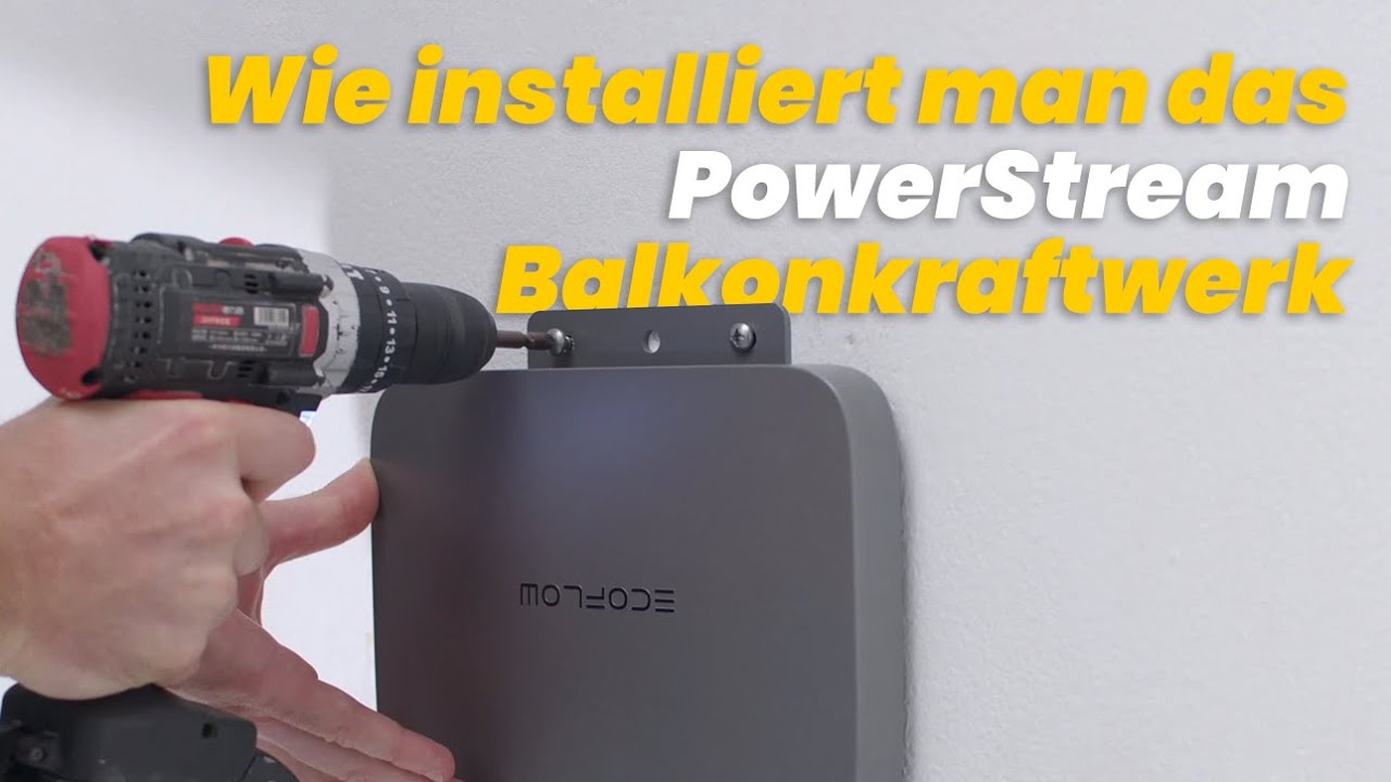 Wie installiert man das EcoFlow PowerStream Balkonkraftwerk? - YouTube