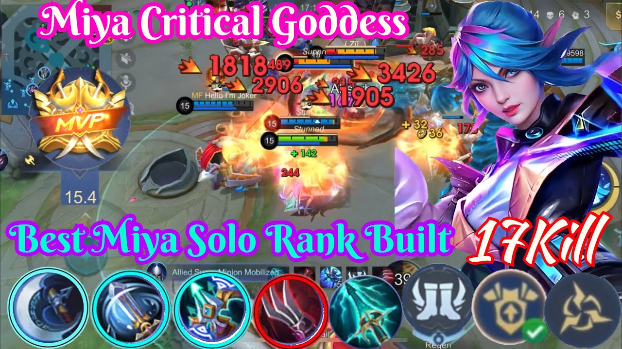 Legendary Miya Solo Rank Gold Lanner Monster #mobilelegends #mlbb #miya #top1mlbb - YouTube