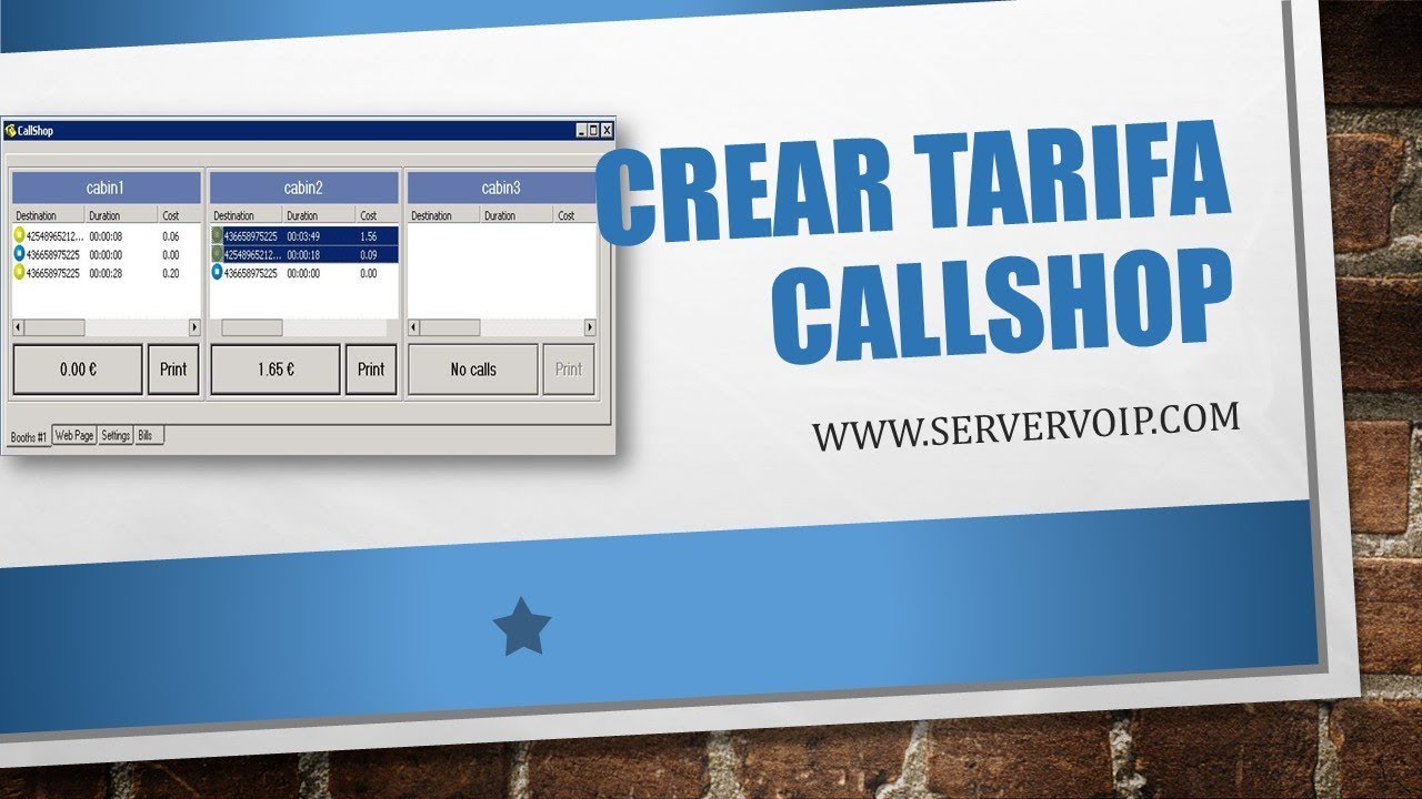 Crear Tarifas CallShop VoIP Switch Software para Tarifacion Llamadas VoIP... *CALL SHOP* - YouTube