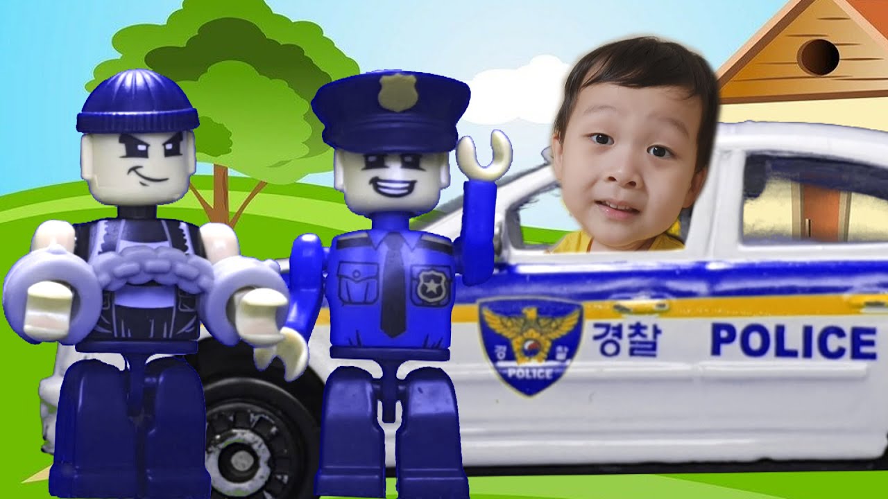 Play Cop Police with Lego 경찰 도둑 상황극놀이 레고 - YouTube