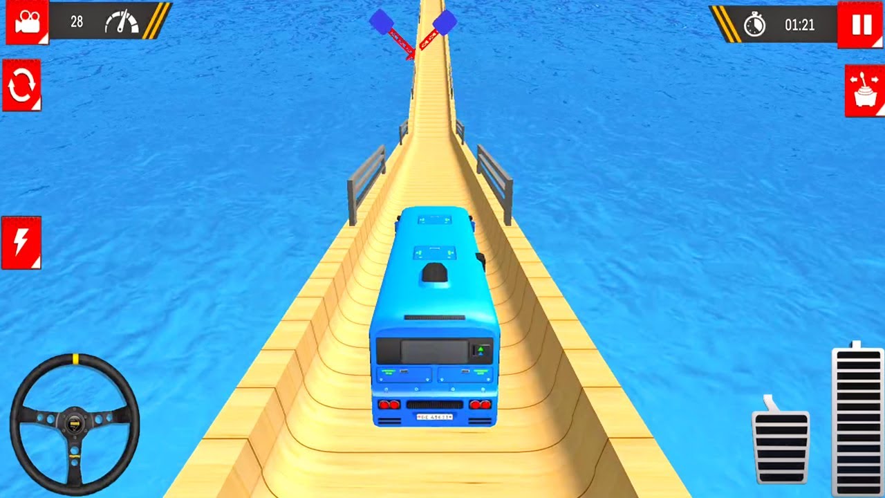3D Impossible Bus Stunt Game | Bus Uphill Driving | Bus Game | Bus ...