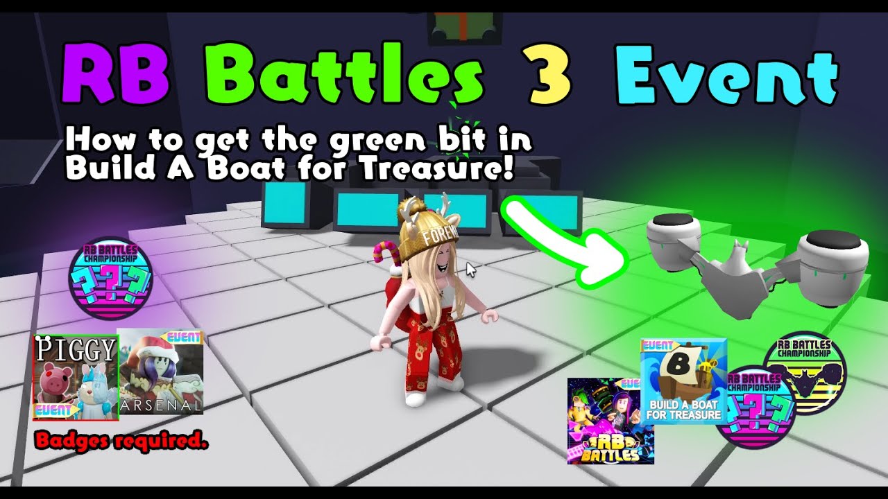 RBB3: How to get Green Bit & DJ's Dynamic Dasher in BUILD A BOAT FOR ...