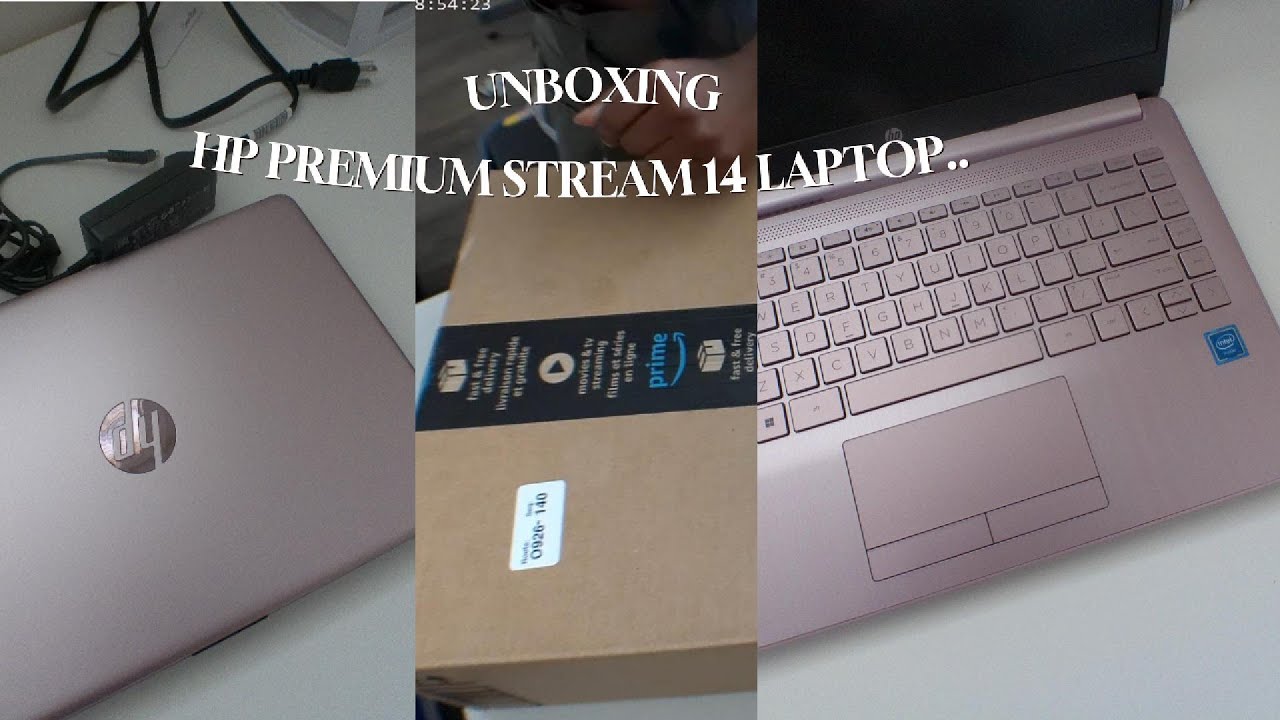 Unboxing my new HP Premium Stream 14" laptop - YouTube