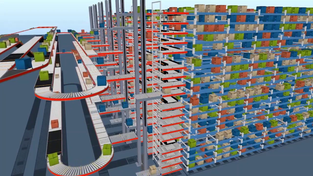 3D Vertical Carton Storage System - ASRS - Automatic Storage Retrieval ...