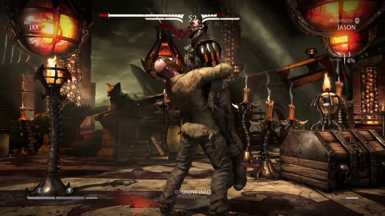 Mortal Kombat X Online Match - Relentless Jason vs Wrestler Jax - YouTube