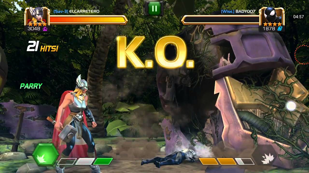 MCoC arena mastered close combat parrying - YouTube