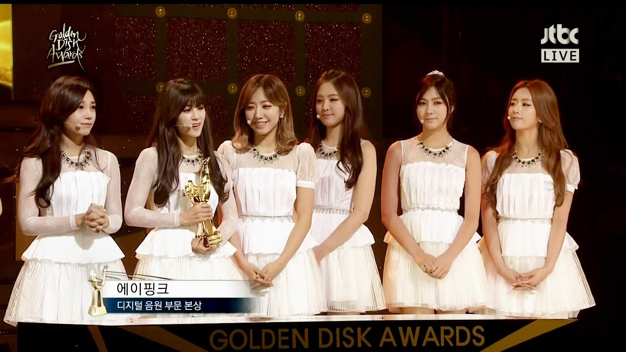 [HD] 140116 APink - Digital Bonsang Award @ 28th Golden Disk Award ...
