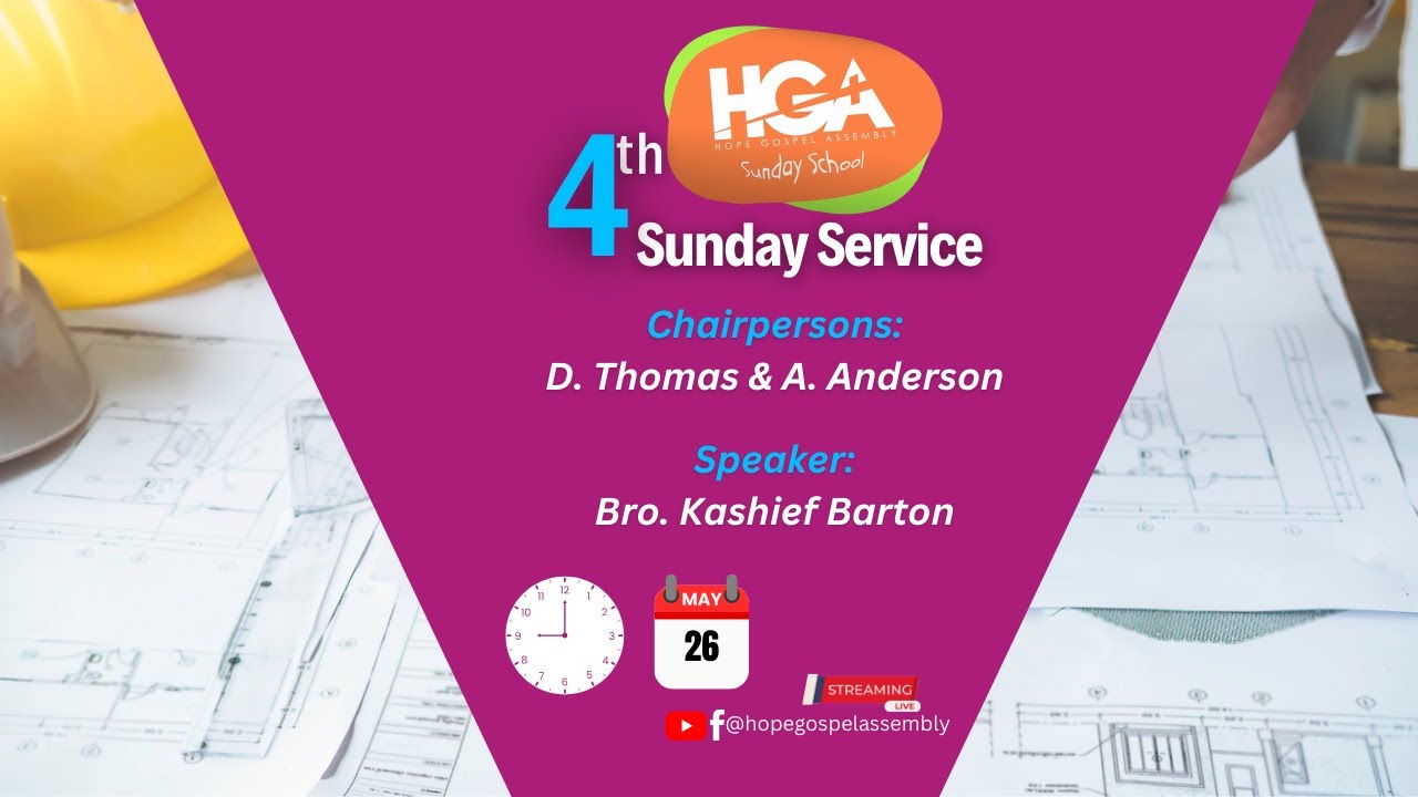 Sunday School Emphasis Sunday (May 26) | Speaker: Kashief Barton - YouTube