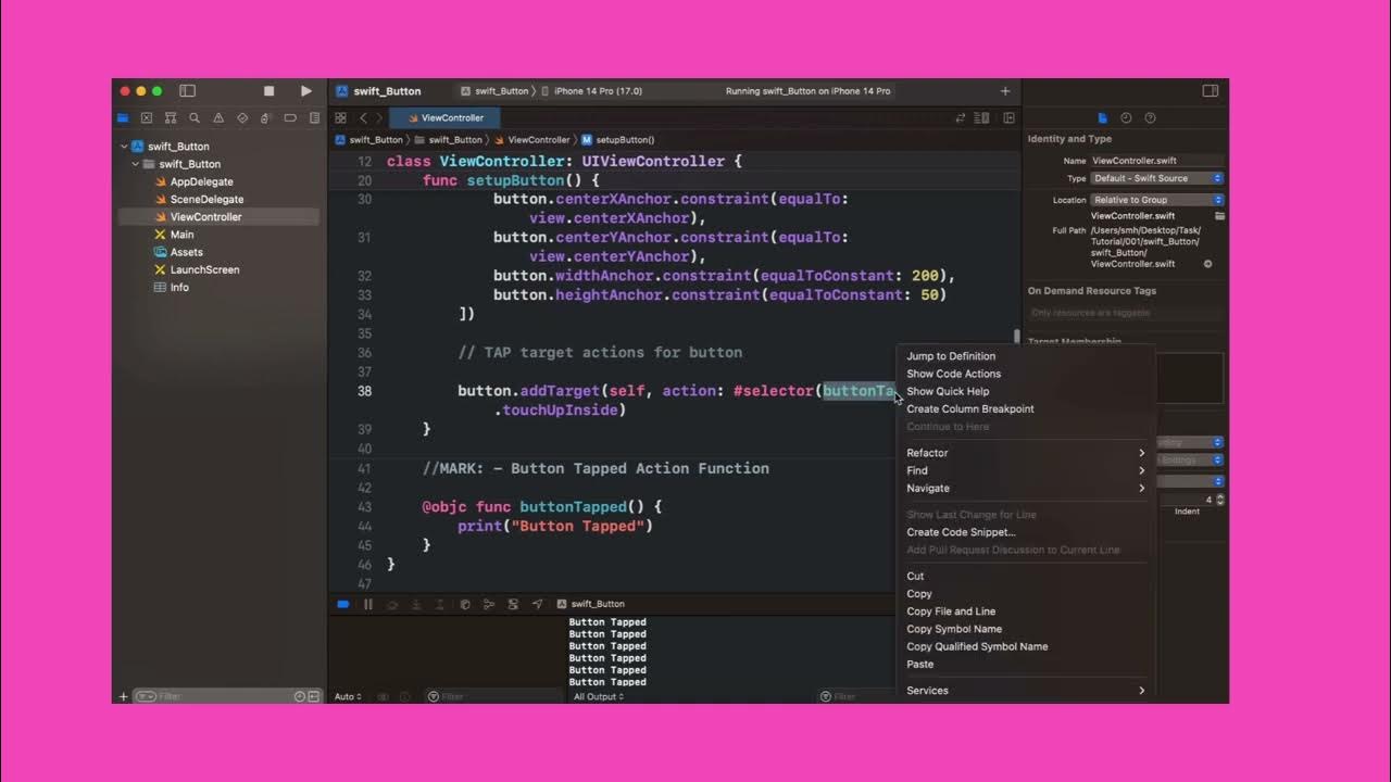 Learn How To Create Custom Buttons In Swift For Ios Development📱💻 Swiftprogrammingiosdev