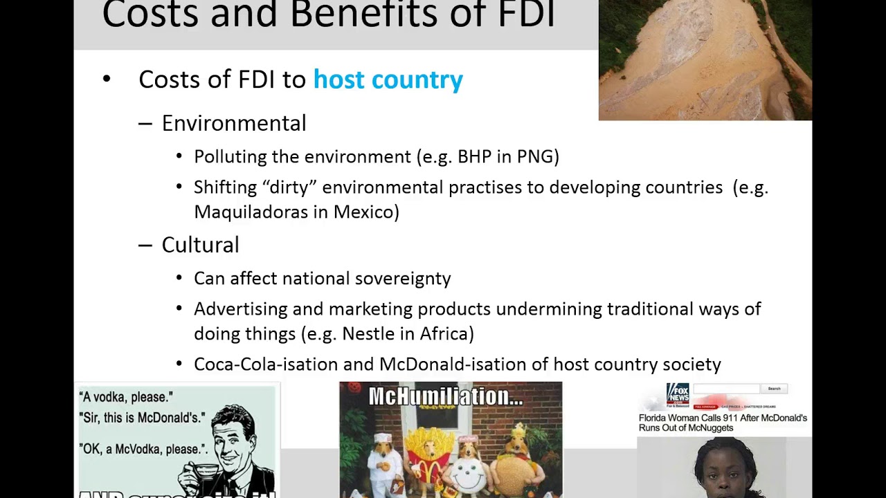 Week 7- Costs and Benefits of FDI (Part 2) - YouTube