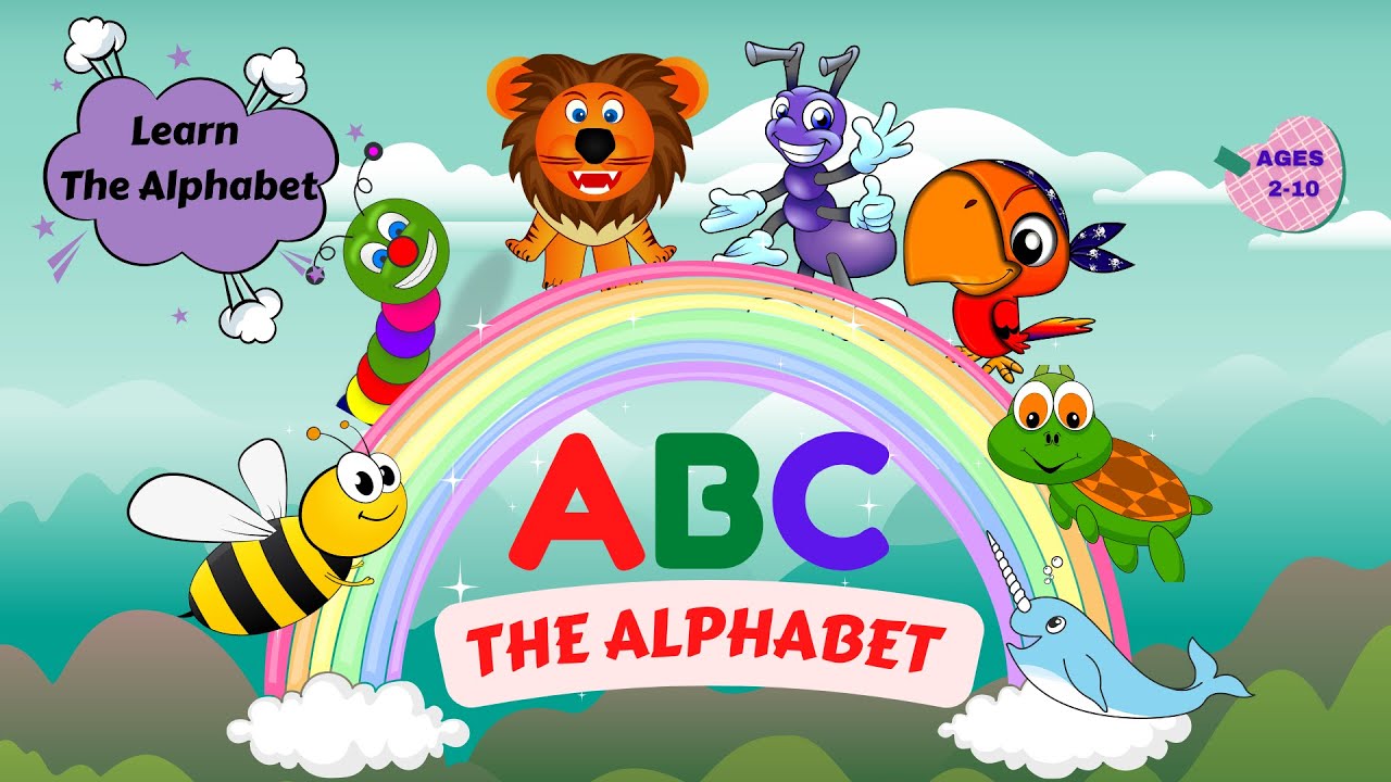The Alphabet I ABC Video I A 🍎 B 🍌 C 🍰 I Learn the Alphabet with me ...