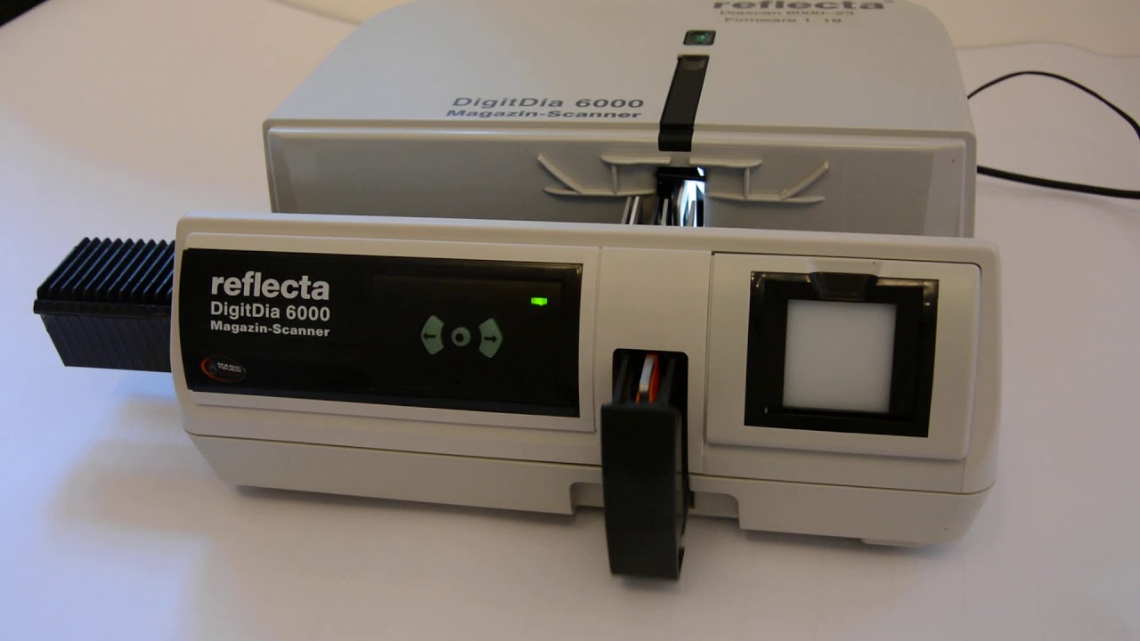 Digitdia 6000 Diascanner die ersten Dias werden gescannt - YouTube