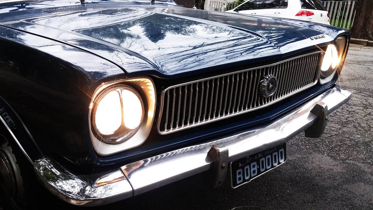 Meu corcel 1973 4p luxo - ORIGINAL ( placa preta ) - YouTube