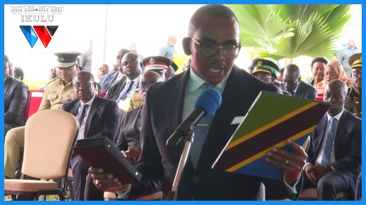 JERRY SLAA ALIVYOKULA KIAPO MBELE YA RAIS SAMIA KUWA WAZIRI KWA MARA YA ...