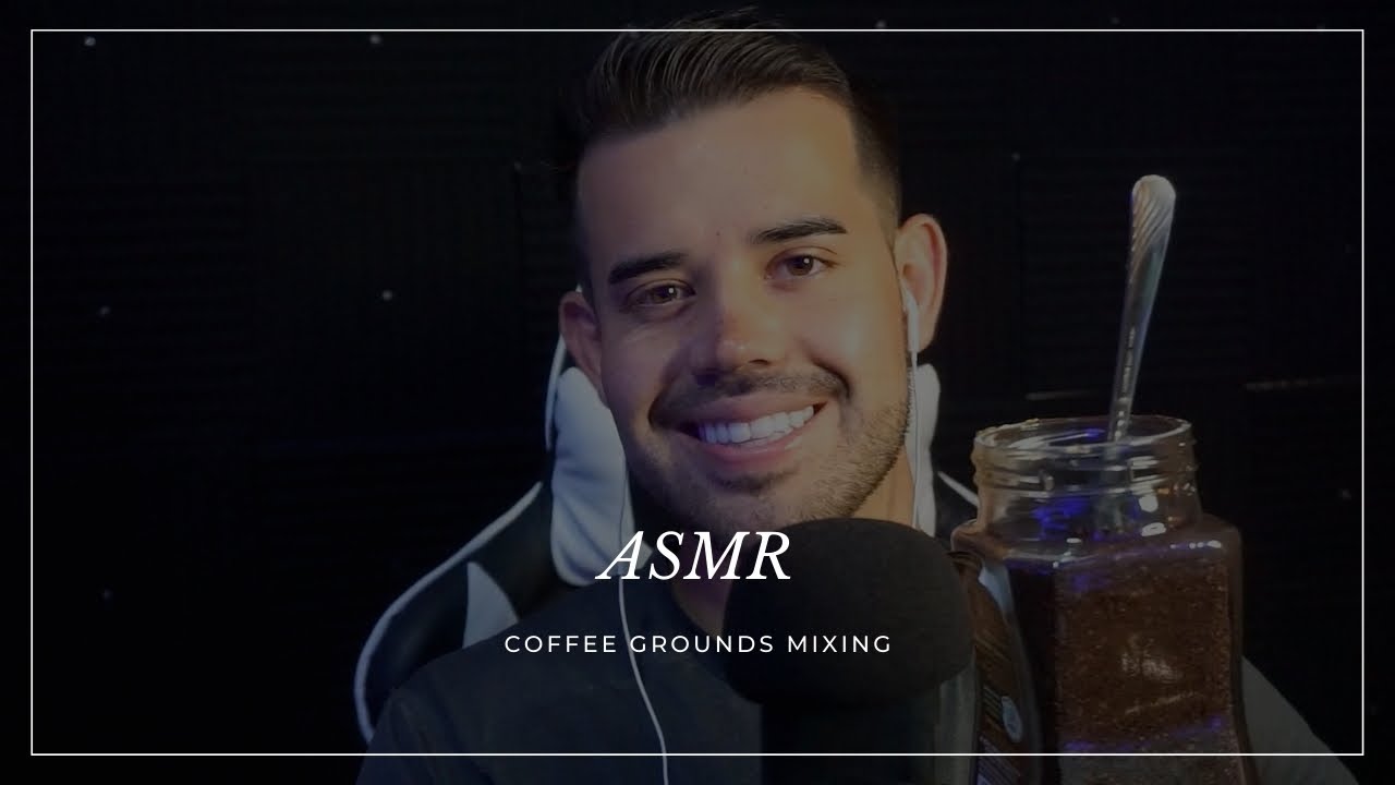 ASMR Coffee Grounds Mixing - YouTube