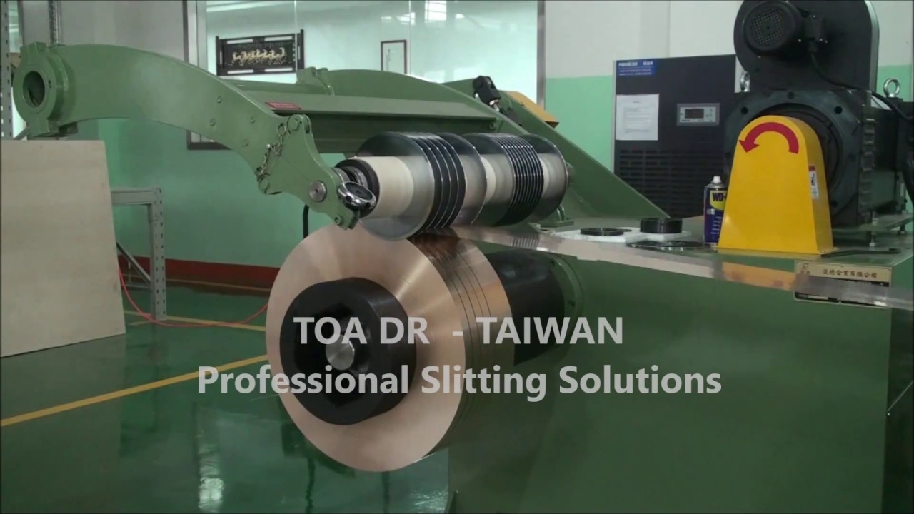 slitter - steel coil slitter machines- slitting line - YouTube