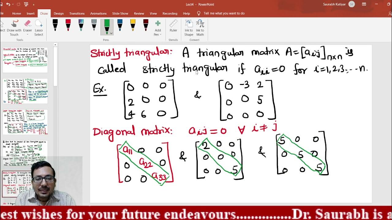 L4-Triangular,Diagonal,Scalar Matrix|TGTPGT/IIT-JAM/GATE/CSIR-NET,IIT-JEE,NIT,JNU,BHU,DU,BSc,MSc ...