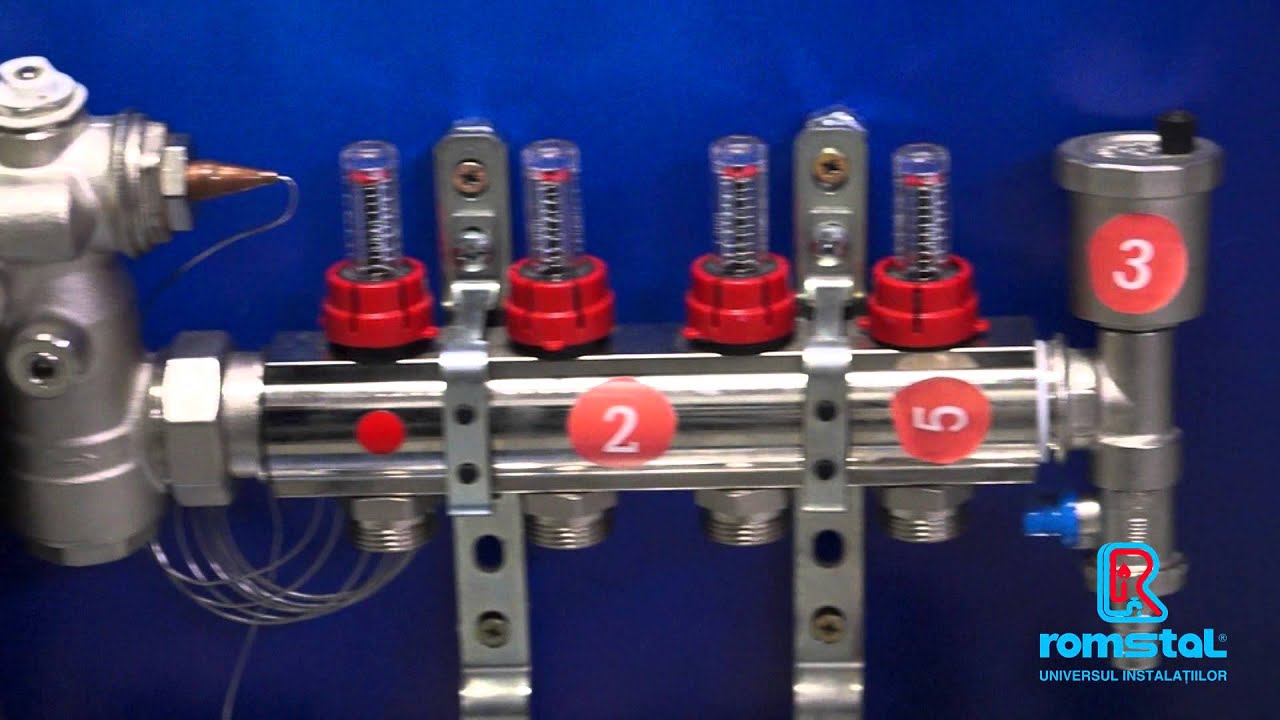 Sistem complet de încălzire în pardoseală Romstal Vision - YouTube