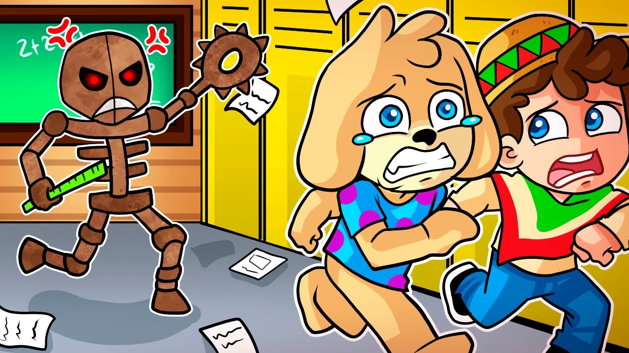 ¡ESCAPA del PROFESOR ANIMATRONICO! 🏻 😱 en ROBLOX con SILVIOGAMER y ...