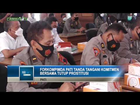 Forkompimda Pati Tanda Tangani Komitmen Bersama Tutup Prostitusi