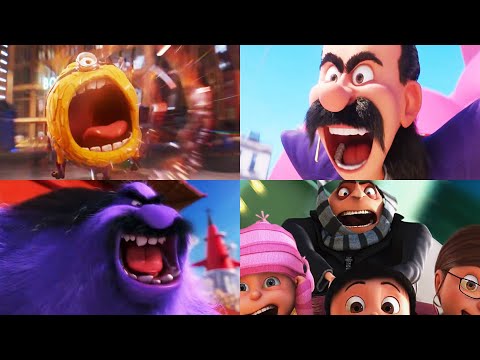 All Despicable Me Movie Sequels Scream Compilation