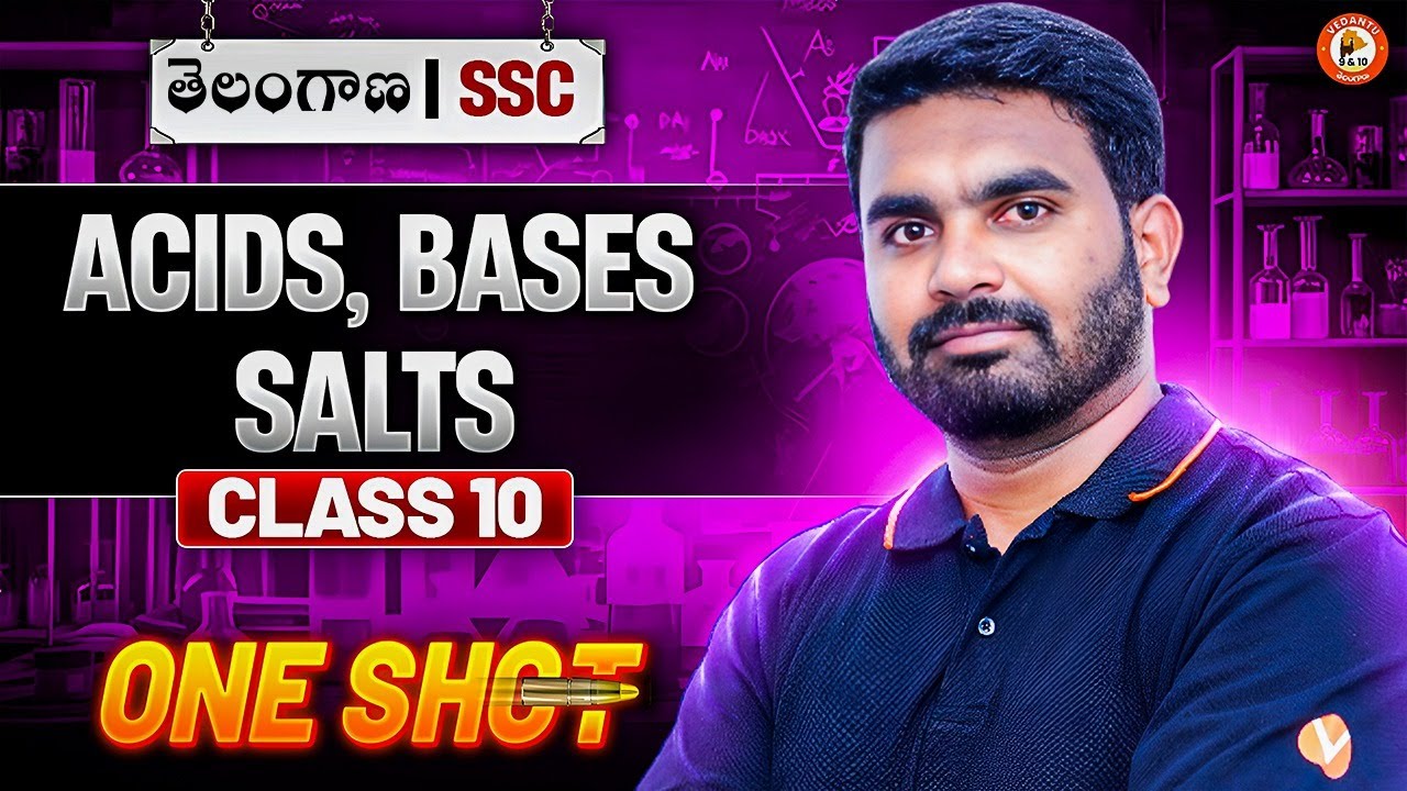 Acids Bases And Salts One Shot Revision Class 10 Telangana Ssc Srikanth Sir Youtube