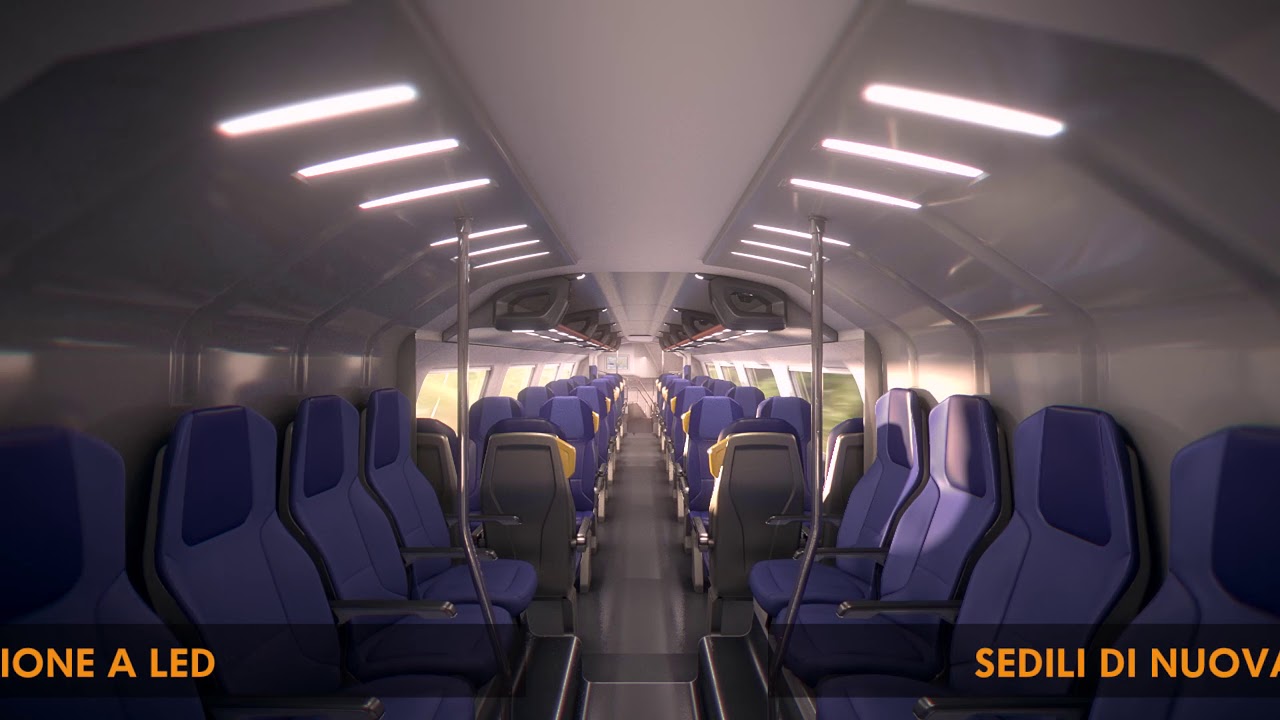 Hitachi Rock - Nuovo treno per i pendolari di Trenitalia - YouTube