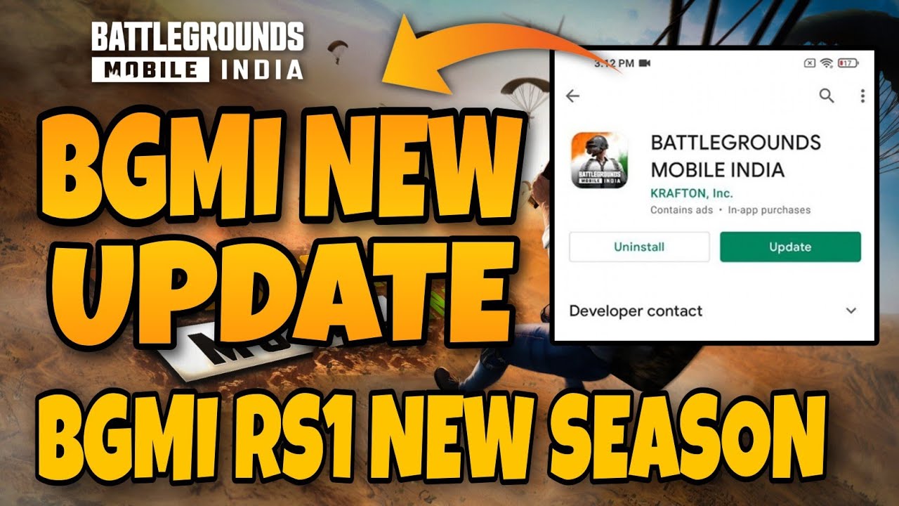 BGMI NEW UPDATE IS HERE😳 || 2 BIG CHANGES || BGMI NEW RS1 SEASON ...