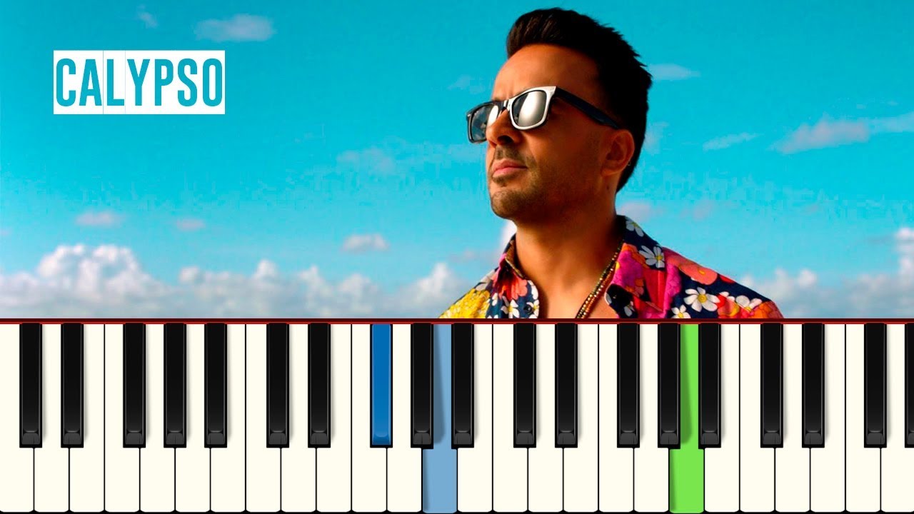 Como tocar Luis Fonsi - Calypso (Piano tutorial) - YouTube