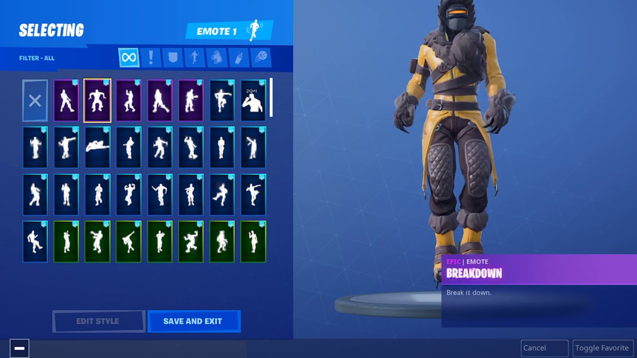 Zenith (Stage 3) skin w/ +38 dances and emotes - YouTube