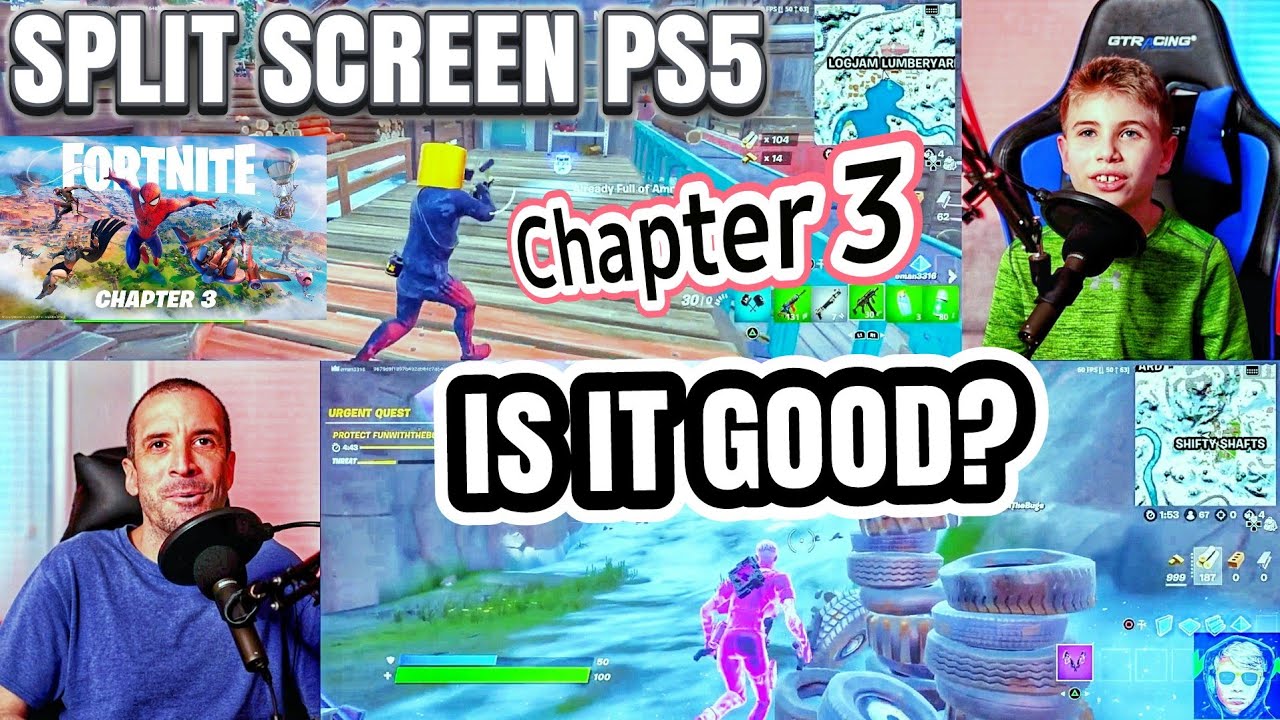 First Split Screen Gameplay in Fortnite Chapter 3 on PS5 - Is it Good ...