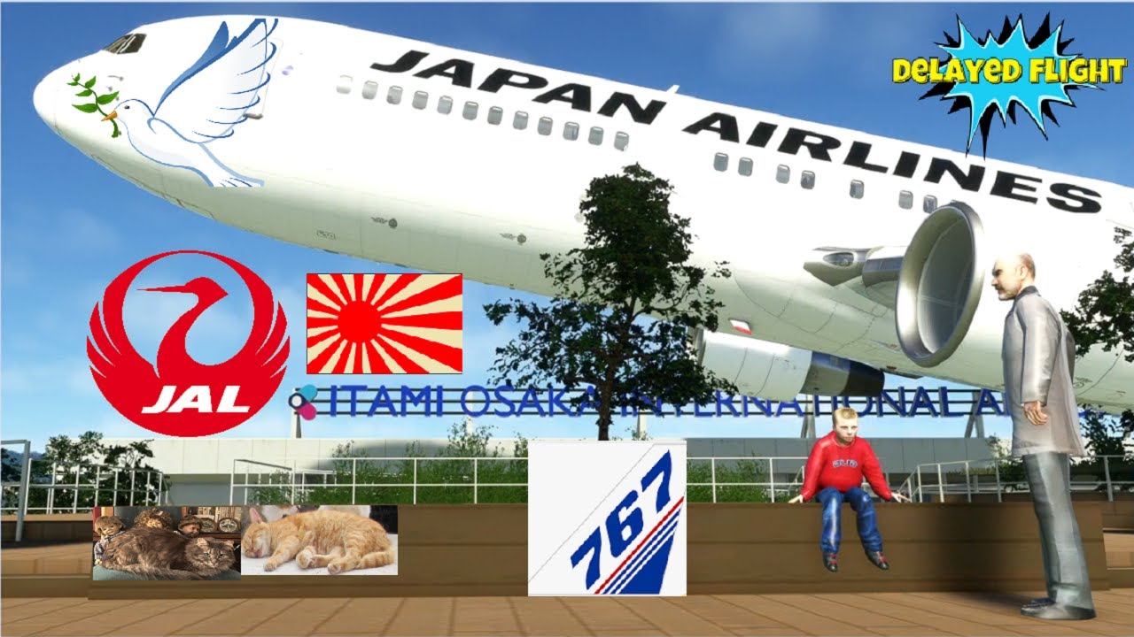 Boeing 767-300 Airshow at Night 😎 Aerobatics at Osaka Itami INTL MSFS ...
