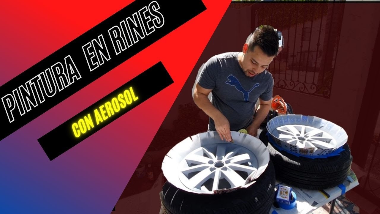 Como pintar los Rines de tu auto (Latas de Aerosol) - MANUEL GM - YouTube