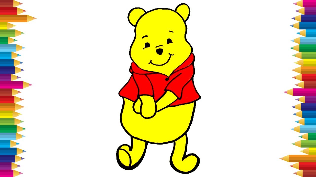 How to Draw a Winnie the Pooh | Draw Winnie the Pooh Character Easy ...
