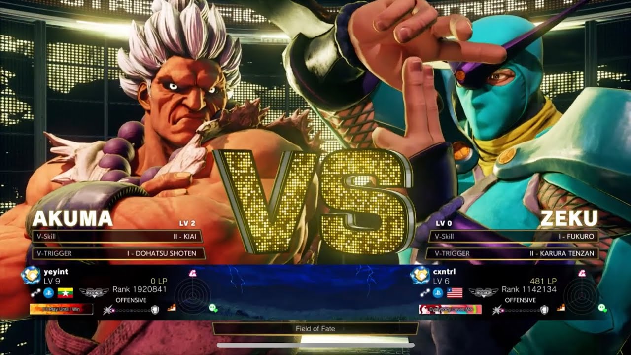 STREET FIGHTER V_Akuma Online match - YouTube