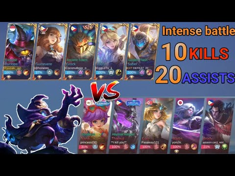 Very INTENSE battle |CYCLOPS GAMEPLAY 2024 | MLBB - YouTube