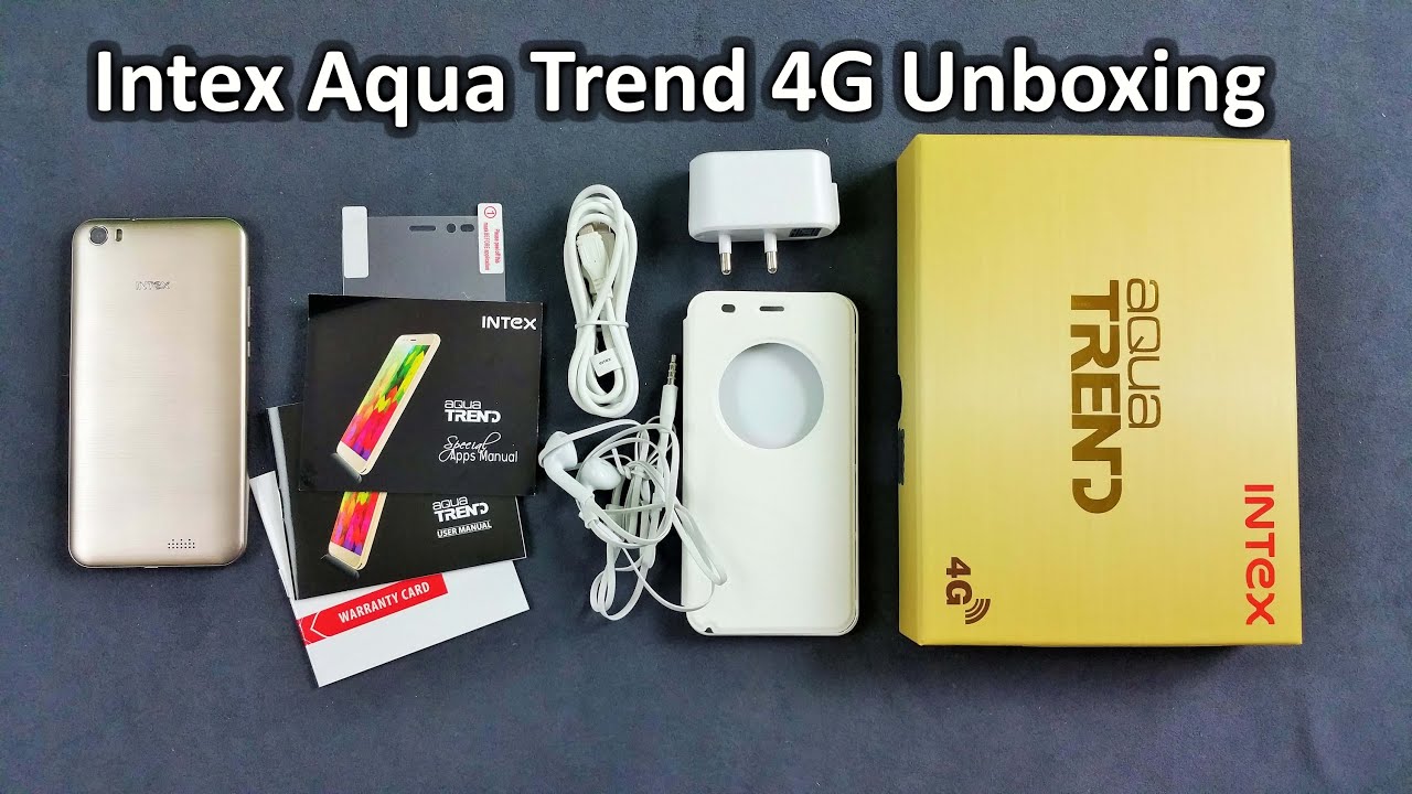 Intex Aqua Trend 4G Unboxing & Quick Hands on Review - YouTube