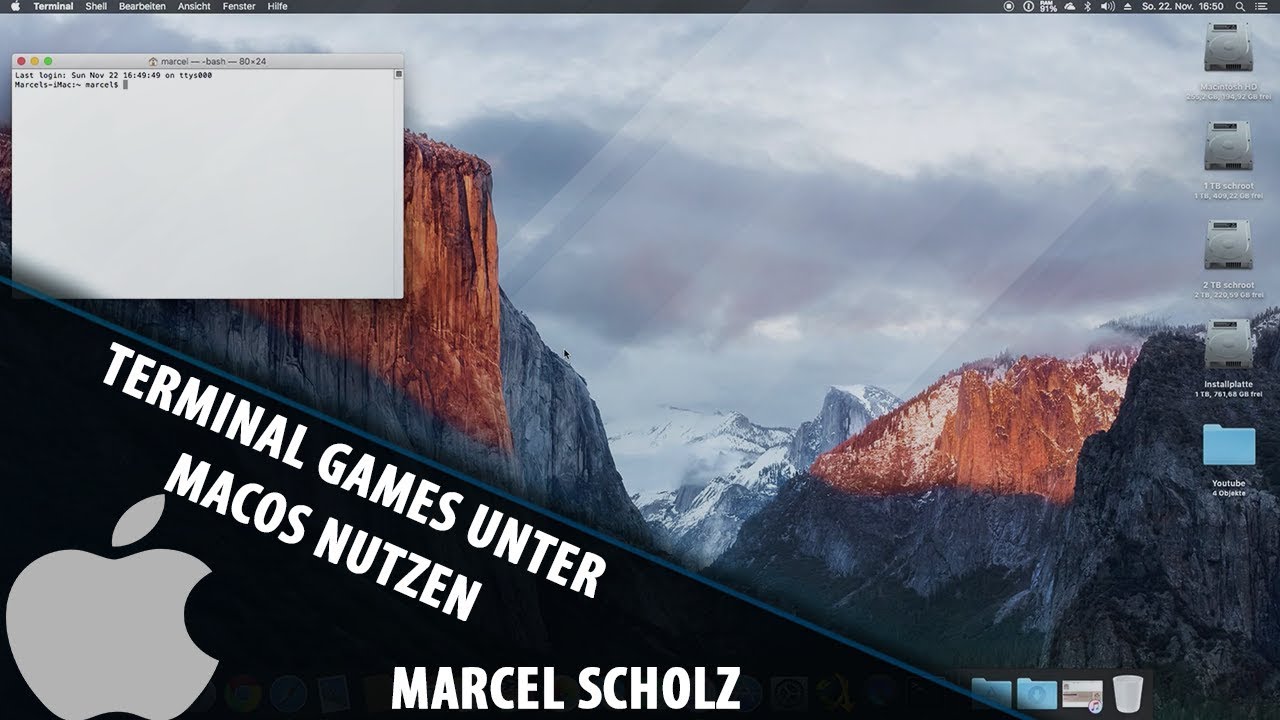 Terminal Games unter macOS nutzen | Marcel Scholz - YouTube