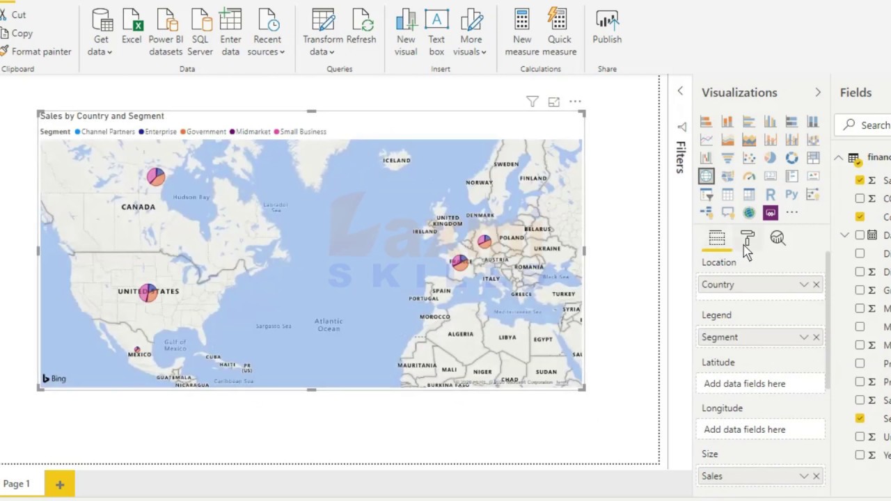 Changing the map styles - Microsoft Power BI - YouTube