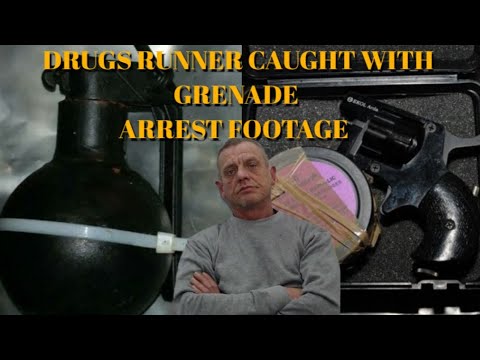 Drugs runner caught with gun and grenade in dramatic arrest(bodycam ...
