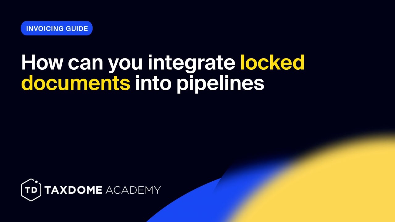 TaxDome Academy – How can you integrate locked documents into pipelines - YouTube