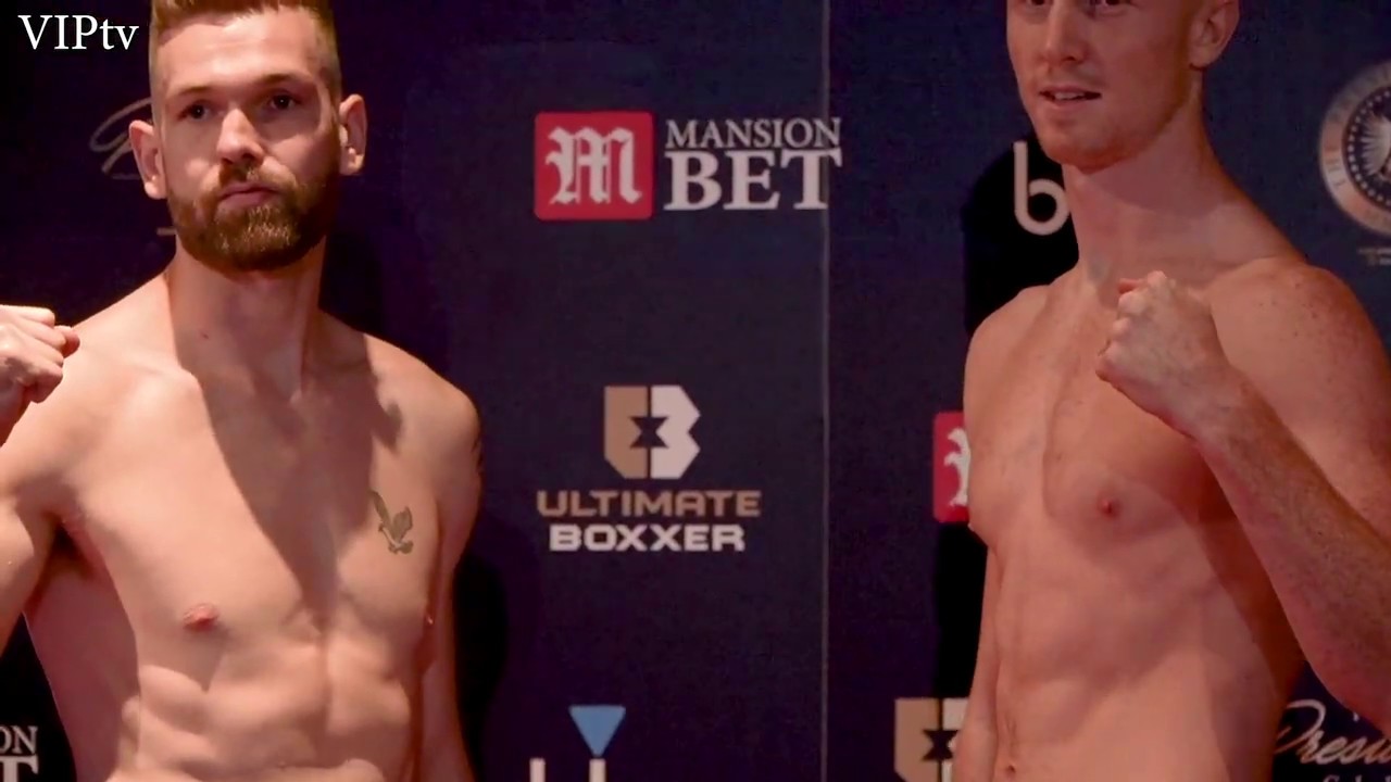 Bradley Rea v Alistair Warren weigh in Ultimate Boxxer 4 Undercard ...