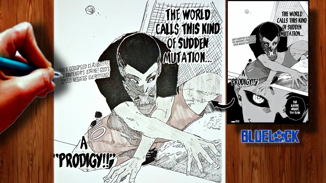 Manga Drawing Loki's Dynamic Pose | Blue Lock | ブルーロック | Step-by-Step ...