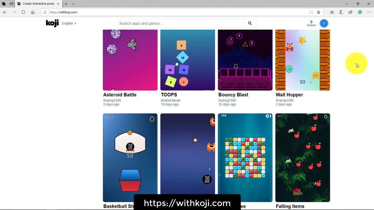 How To Make A Flappy bird Type game on withkoji.com - YouTube