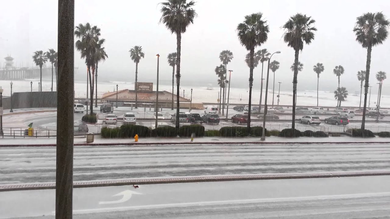 Hail Storm In So Cal 3-2-2015 - YouTube