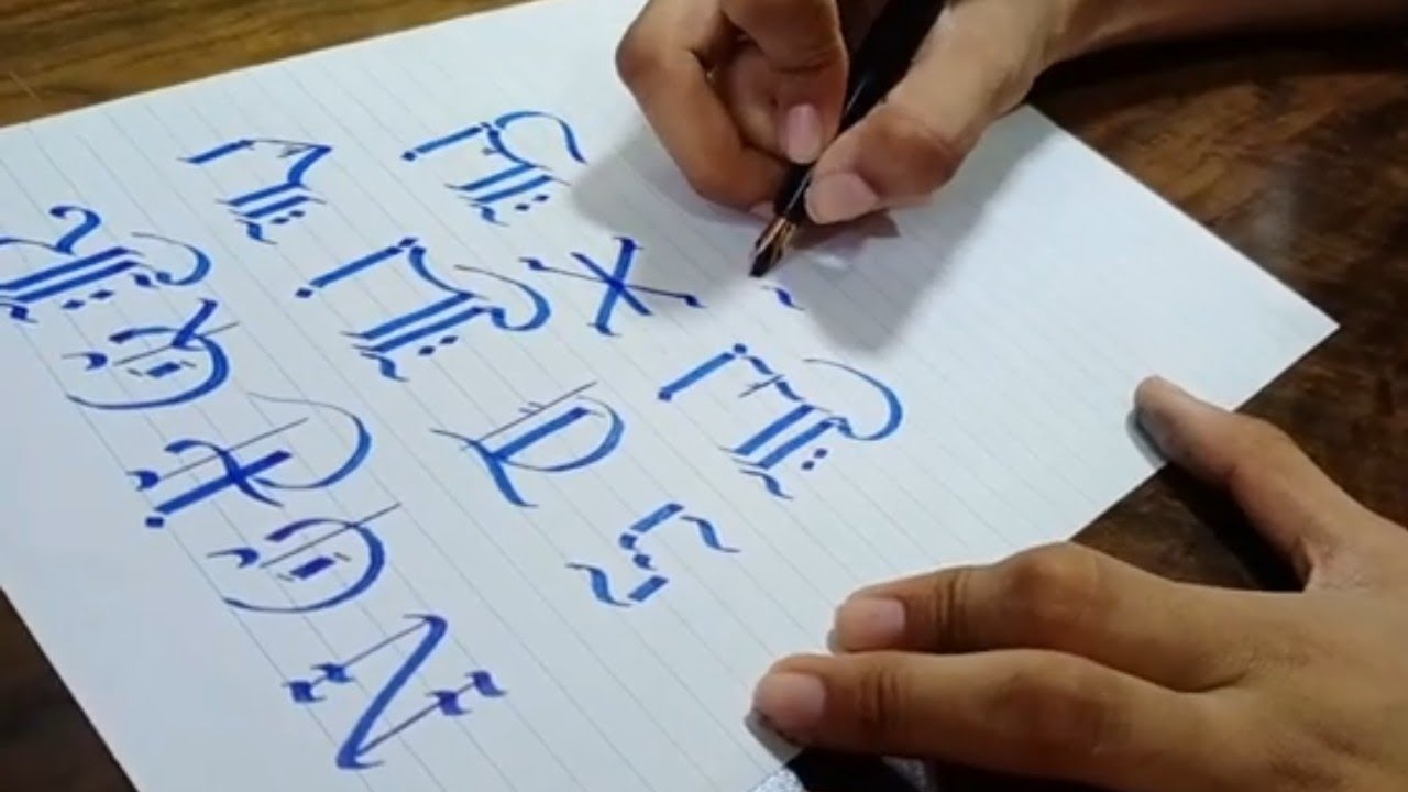 CALLIGRAPHY TUTORIAL SERIES | PART 2 | COMPUTER GRAPHIC FONTS | TANISHA ...